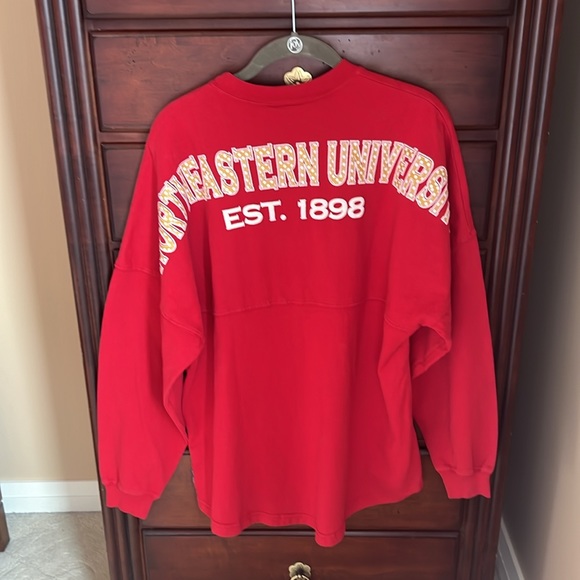 Spirit | Tops | Northeastern University Long Sleeve Red Cotton Spirit ...